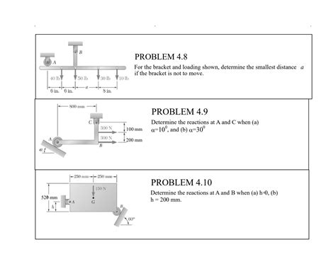 Solved Problem 48for The Bracket And Loading Shown