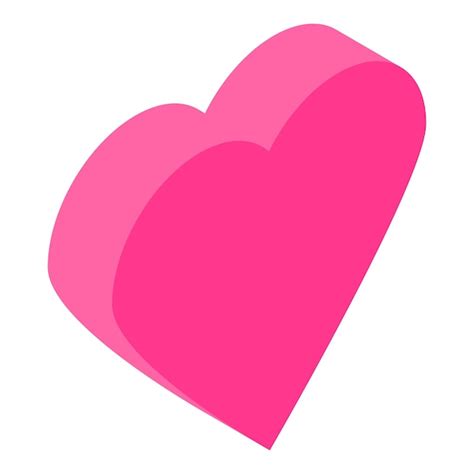 Premium Vector Heart Icon Isometric Of Heart Vector Icon For Web Design Isolated On White
