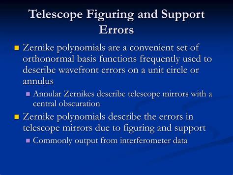 Ppt Structure Function Analysis Of Annular Zernike Polynomials Powerpoint Presentation Id