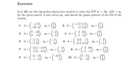 Solved Complex Conjugate Eigenvalues Please Show All Work