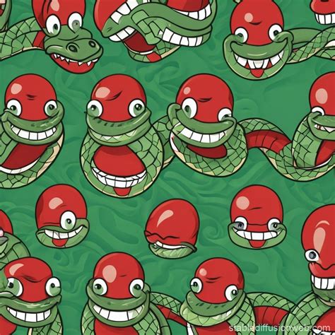 卡通蛇庆祝2025春节 Stable Diffusion Online