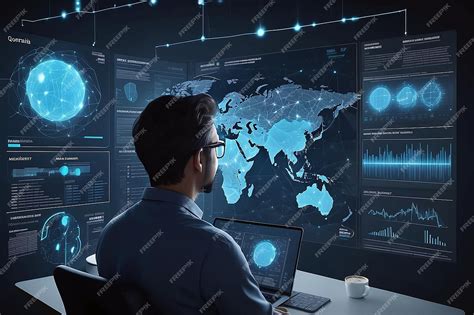 Premium Photo Big Data Technology And Data Science Data Scientist Querying Analysing And