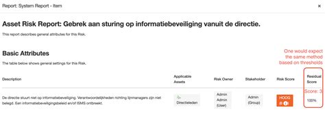 Bug Residual Risk Displayed Wrong When Using Threshold Method Forum Software Eramba