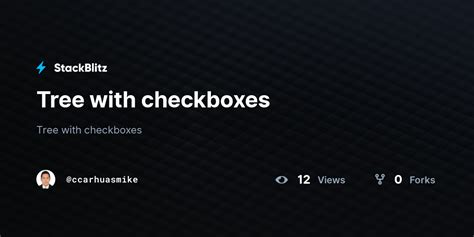 tree with checkboxes stackblitz