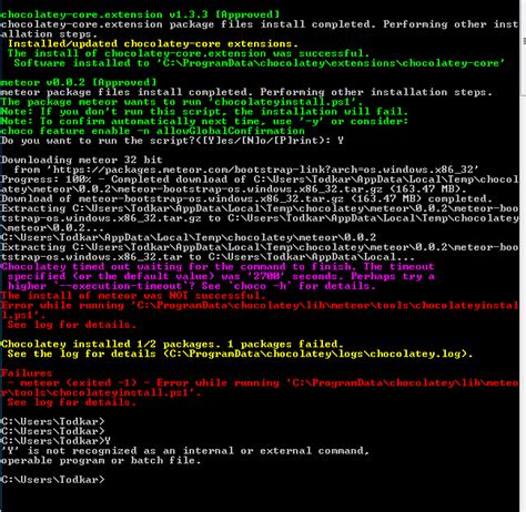 Javascript I Am Getting Timeout Error While Installing Meteorjs