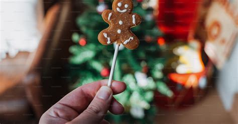 작은 크리스마스 트리를 들고 있는 손 사진 Unsplash의 사탕 지팡이 이미지