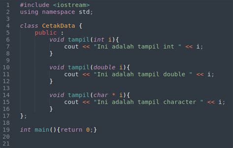 Belajar Konsep Oop Object Oriented Programming C Overloading By