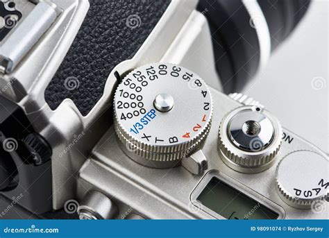 Buttons And Control Dial Shutter Speed On SLR Camera Stock Photo Image Of Modern Professional
