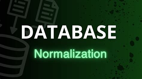 Database ~ Normalization Youtube