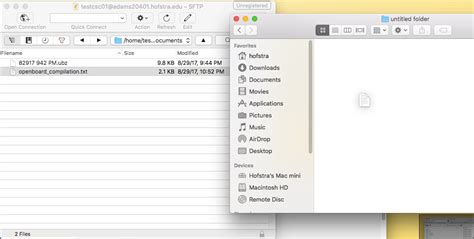 remote file transfer on a mac using cyberduck computer science