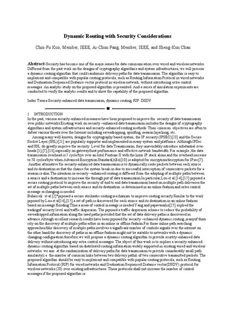 dynamic routing with security considerations pdf routing computer