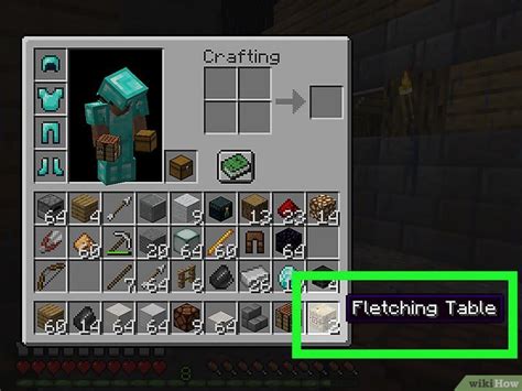 How To Craft Use A Fletching Table In Minecraft