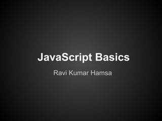 Java Script Basics PPT