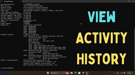 How To View Activity History On Windows 11 Youtube
