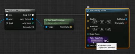 get world location into for each loop with break r unrealengine