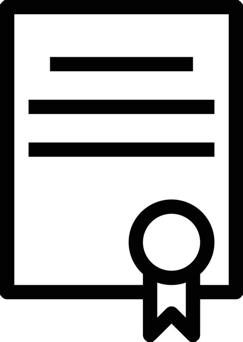 Certifcate Vector Illustration On A Background Premium Quality Symbols Vector Icons For Concept