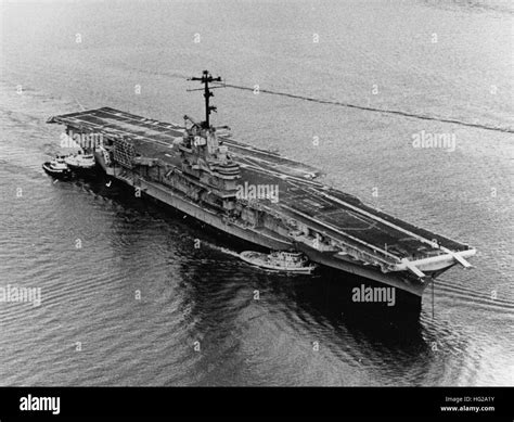 Uss Oriskany Cv 34 Being Towed To Bremerton In October 1976 Stock