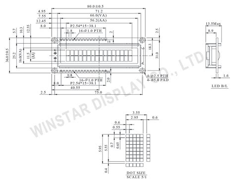 Pantalla Lcd De 16x2 Display De 16x2 Lcd De 16x2 Winstar Display