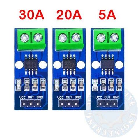 Acs712 5a 20a 30a Range Hall Current Sensor Module Acs712 Module For