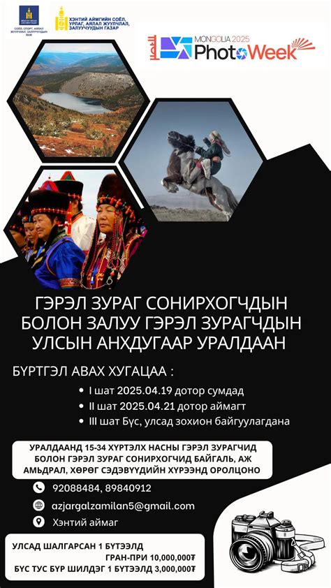 ГЭРЭЛ ЗУРАГ СОНИРХОГЧДЫН БОЛОН ЗАЛУУ ГЭРЭЛ ЗУРАГЧДЫН УЛСЫН АНХДУГААР