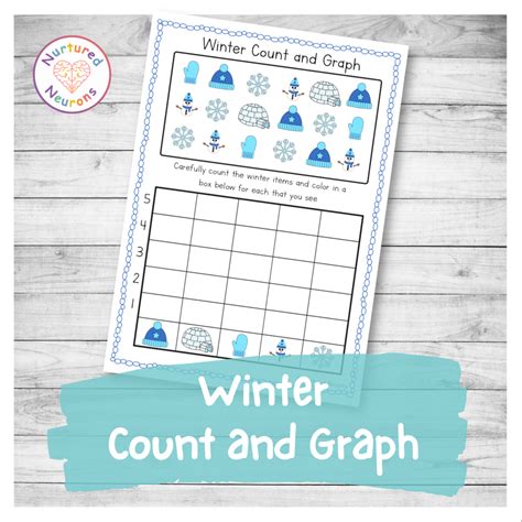 Winter Count And Graph Worksheet Printable Block Graph Activity