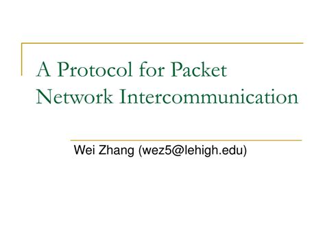 Ppt A Protocol For Packet Network Intercommunication Powerpoint Presentation Id9673484