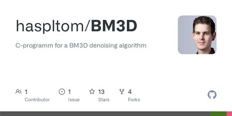 Github Haspltombm3d C Programm For A Bm3d Denoising Algorithm