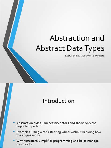 Abstraction Adts Lecture Pdf