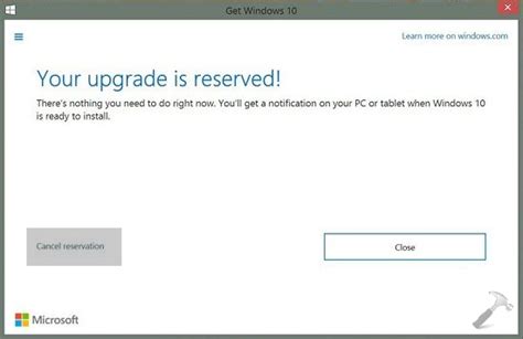 How To Cancel Windows Reservation For Free Upgrade