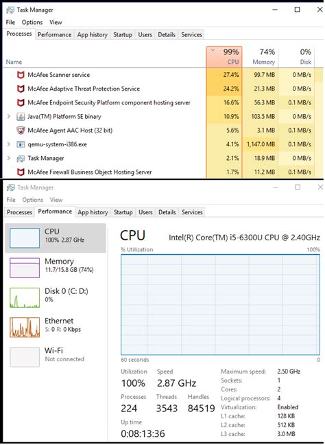 CPU Usage With Android Studio And McAfee After Upgrade Stack Overflow