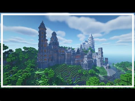 Build A Castle Using Only Cobblestone Castle Minecraft Map