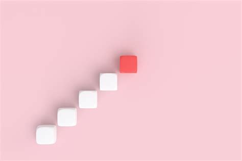 비즈니스 개념 성장 성공 프로세스 분홍색 배경에 계단으로 큐브 스택 정렬 복사 공간 3d 렌더링 0명에 대한 스톡 사진 및 기타 이미지 Istock