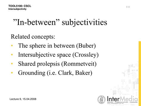 Ppt Collaboration And Learning I Intersubjectivity And Common Ground