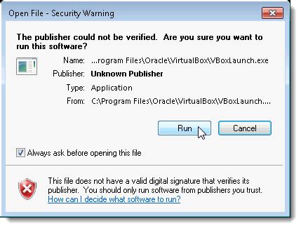 Access VirtualBox Virtual Machines From The Windows 7 Start Menu Or Taskbar