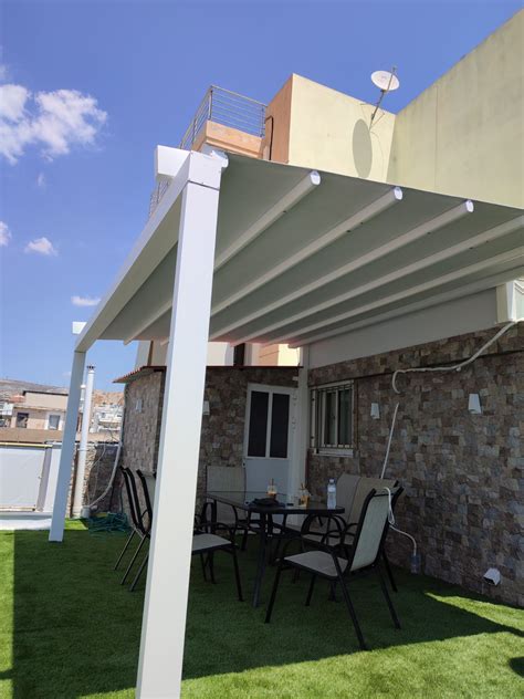 Πέργκολα Alpha Zerro Uniq 2 με Led φωτισμό και υδρορροή Υποσκιά