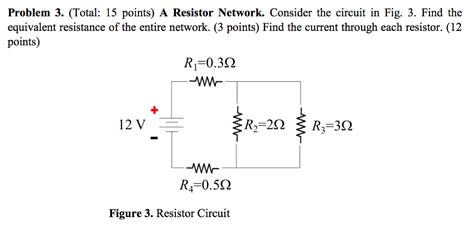 Solved A Resistor Network Consider The Circuit In Fig Chegg