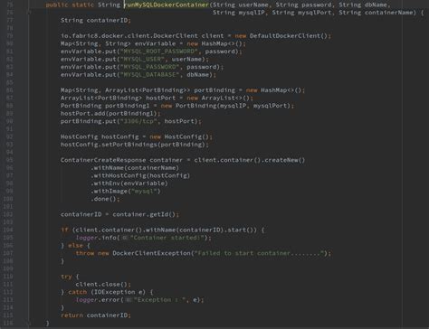 How To Use Fabric8iodocker Client To Create A Mysql Docker Container