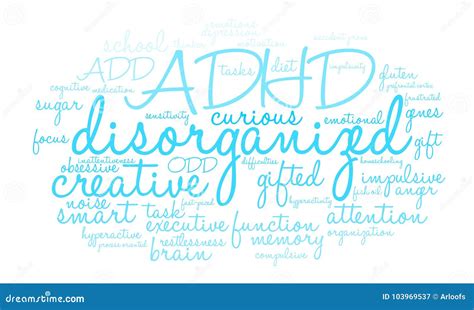 Disorganized Word Cloud Cartoon Vector 103969537