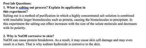 Solved Please Help Me With My Post Lab Questions Are Chegg