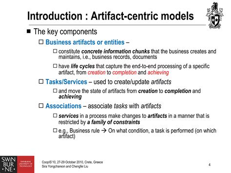 Process View Framework For Artifact Centric Business Processes Ppt