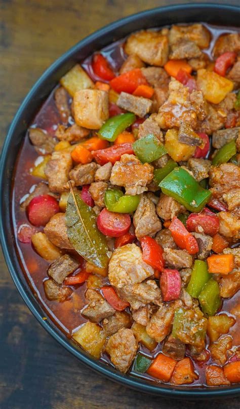 Pork Menudo With Bell Pepper Street Food Spectacle