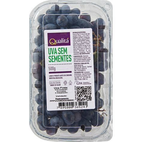Uva Vitória Sem Semente QualitÁ 500g Pão De Açúcar
