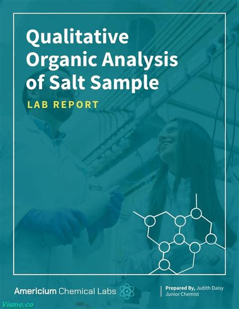 Qualitative Analysis Lab Report Template Visme In 2024 Lab Report Template Lab Report Analysis