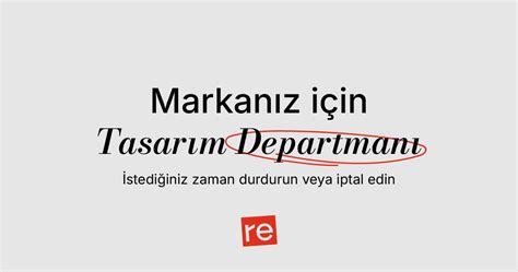 Reflow Tasarım Departmanı