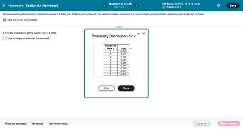 Solved Homework Section 5 1 Homework Question 6 5 1 18