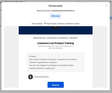 Customize And Edit The Content Of Your Emails Documentation Livestorm