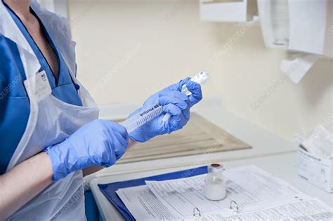 Preparing Hospital Drugs Stock Image C0359574 Science Photo Library