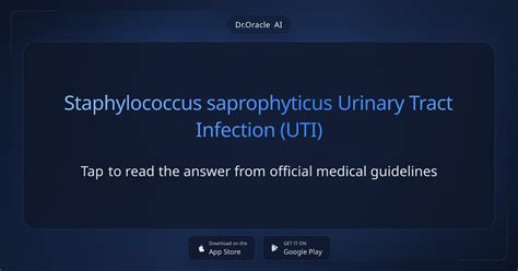 Staphylococcus Saprophyticus Urinary Tract Infection Uti