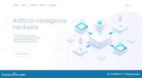 Hosting Server Isometric Vector Illustration Abstract 3d Datacenter Or Data Center Room