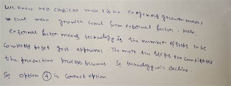 [solved] According To The Neoclassical Growth Model The Production